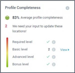Profile Completeness dashboard | White Pages Help